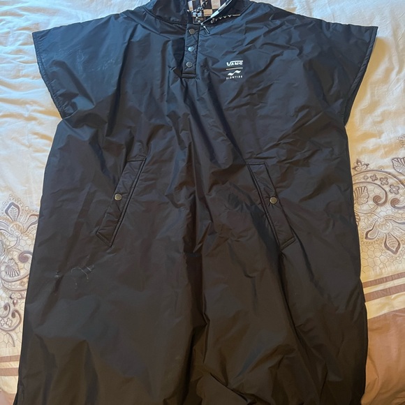 Vans | Other | Vans Black And White Checkered Poncho | Poshmark